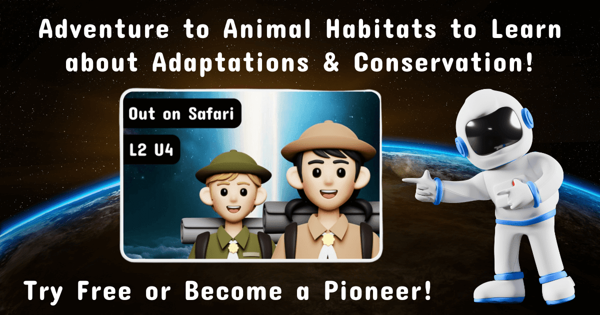 Safari Animal Adventures - Level 2 Unit 4 - Going Up ESL